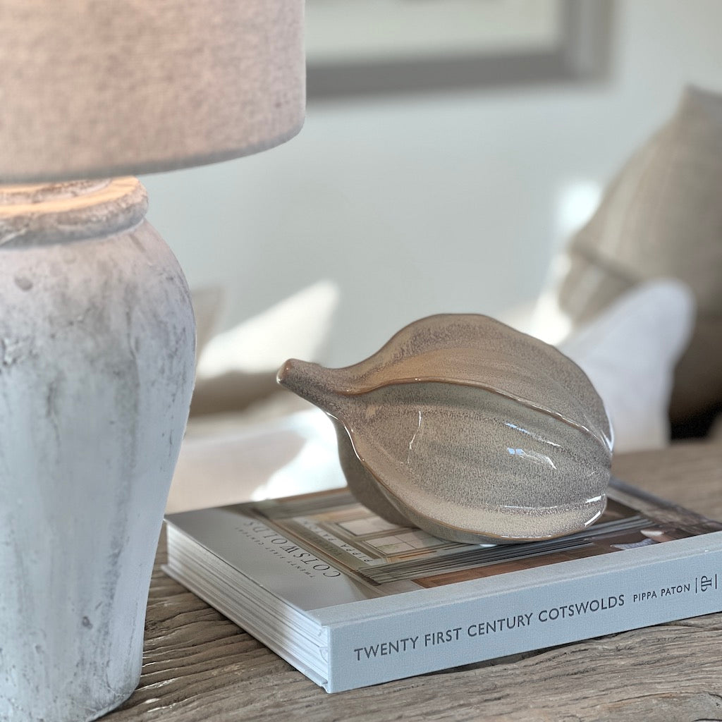 Stoneware Glazed Coco Pod – Cowshed Interiors