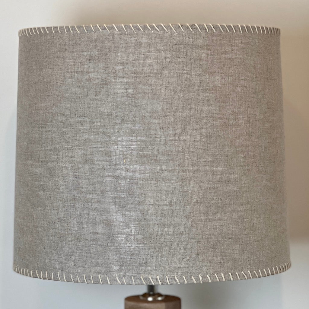 Natural Shade Cream Blanket Stitch Detail – Cowshed Interiors