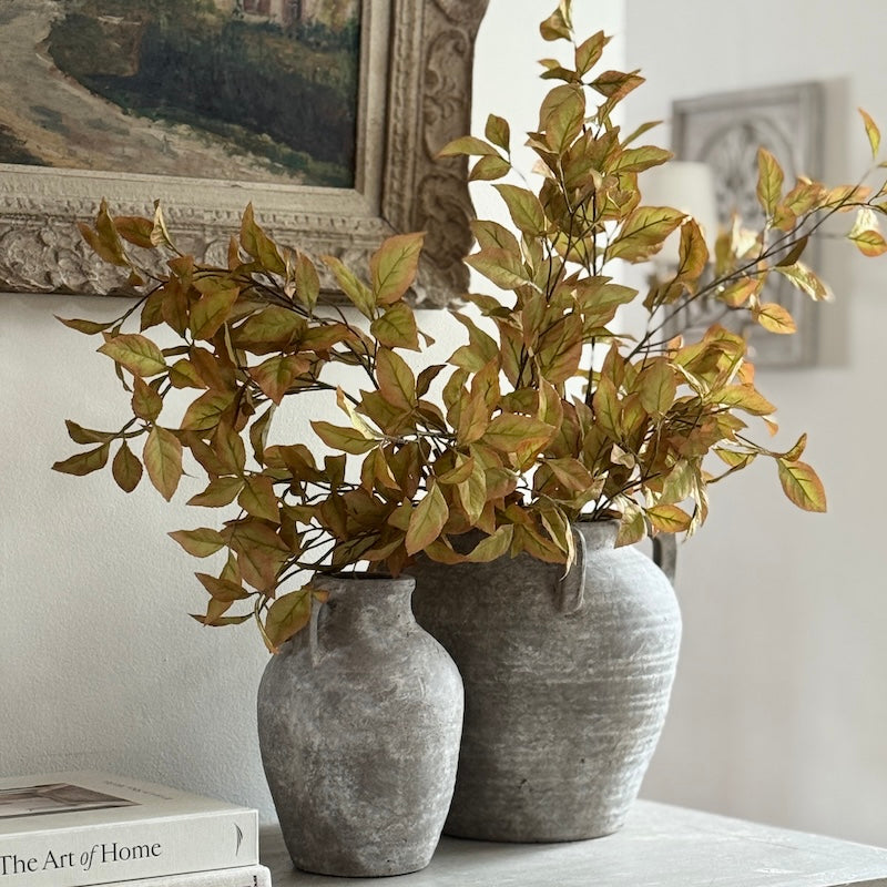 Faux Vibrant Autumnal Capsicum Leaf Spray – Cowshed Interiors