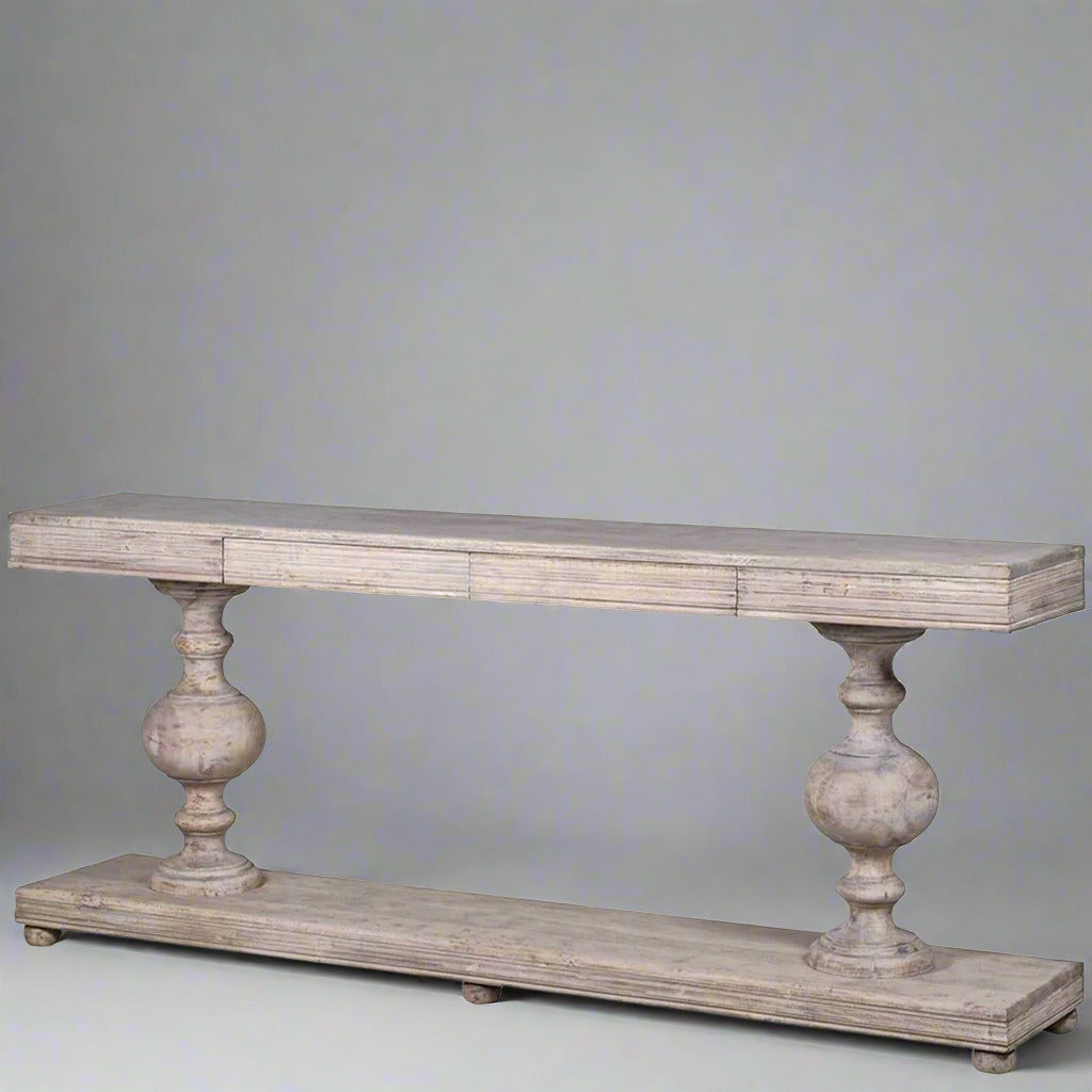Francais Grande Bulb Leg Hall Console Table – Cowshed Interiors