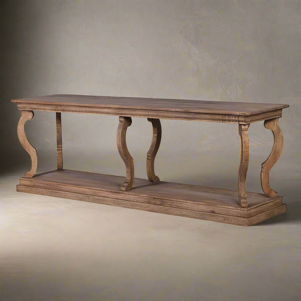 Shoreditch Large Reclaimed Oak Hall Console Table – Cowshed Interiors